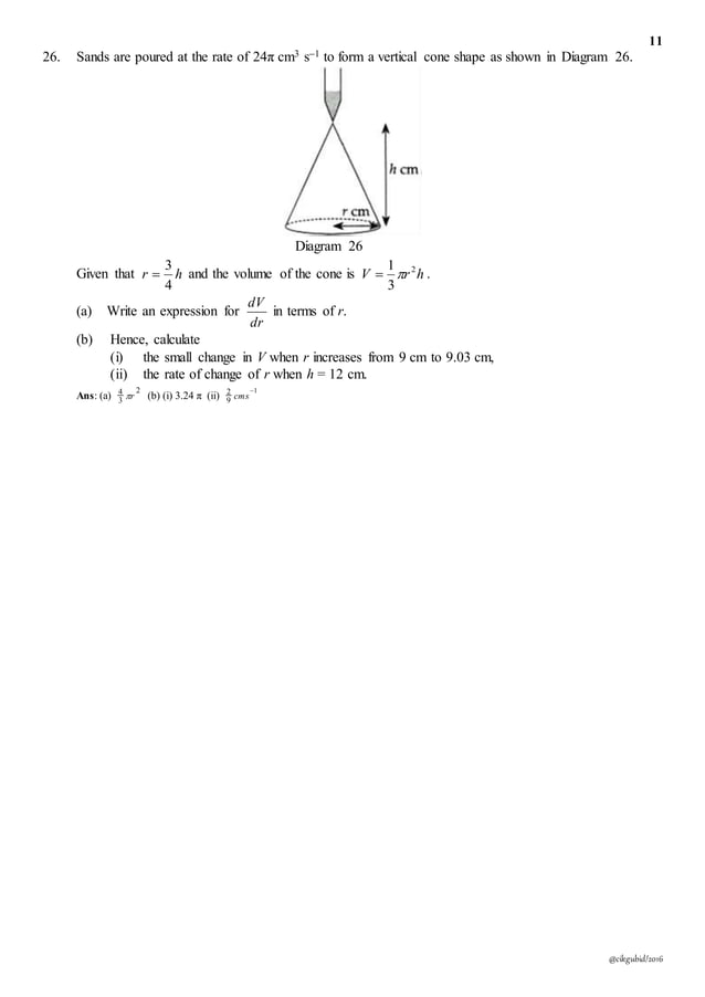 Revision Exercise Addmaths Form 4 2016 | PDF