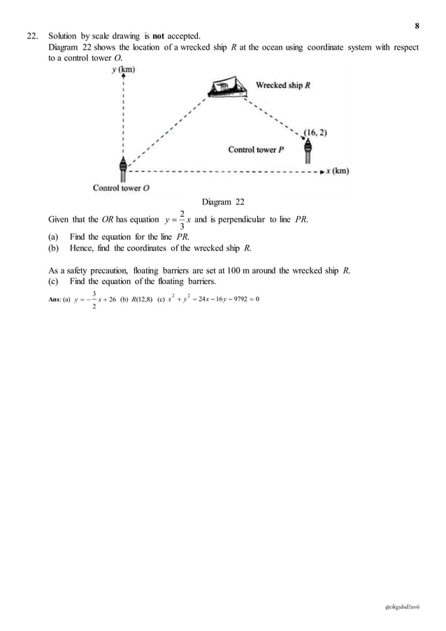 Revision Exercise Addmaths Form 4 2016 | PDF