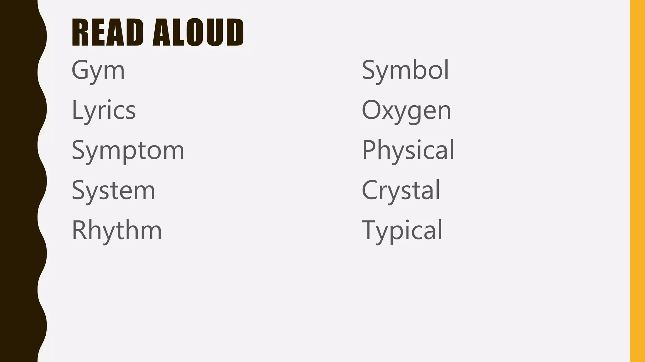 Short vowel sound /i/ splet with y | PPTX