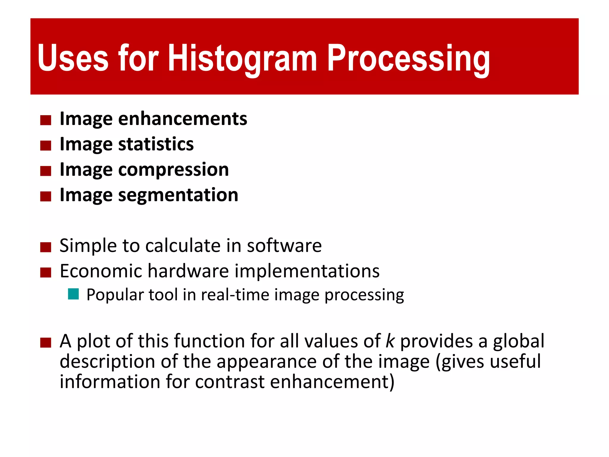 Histogram Processing | PPTX