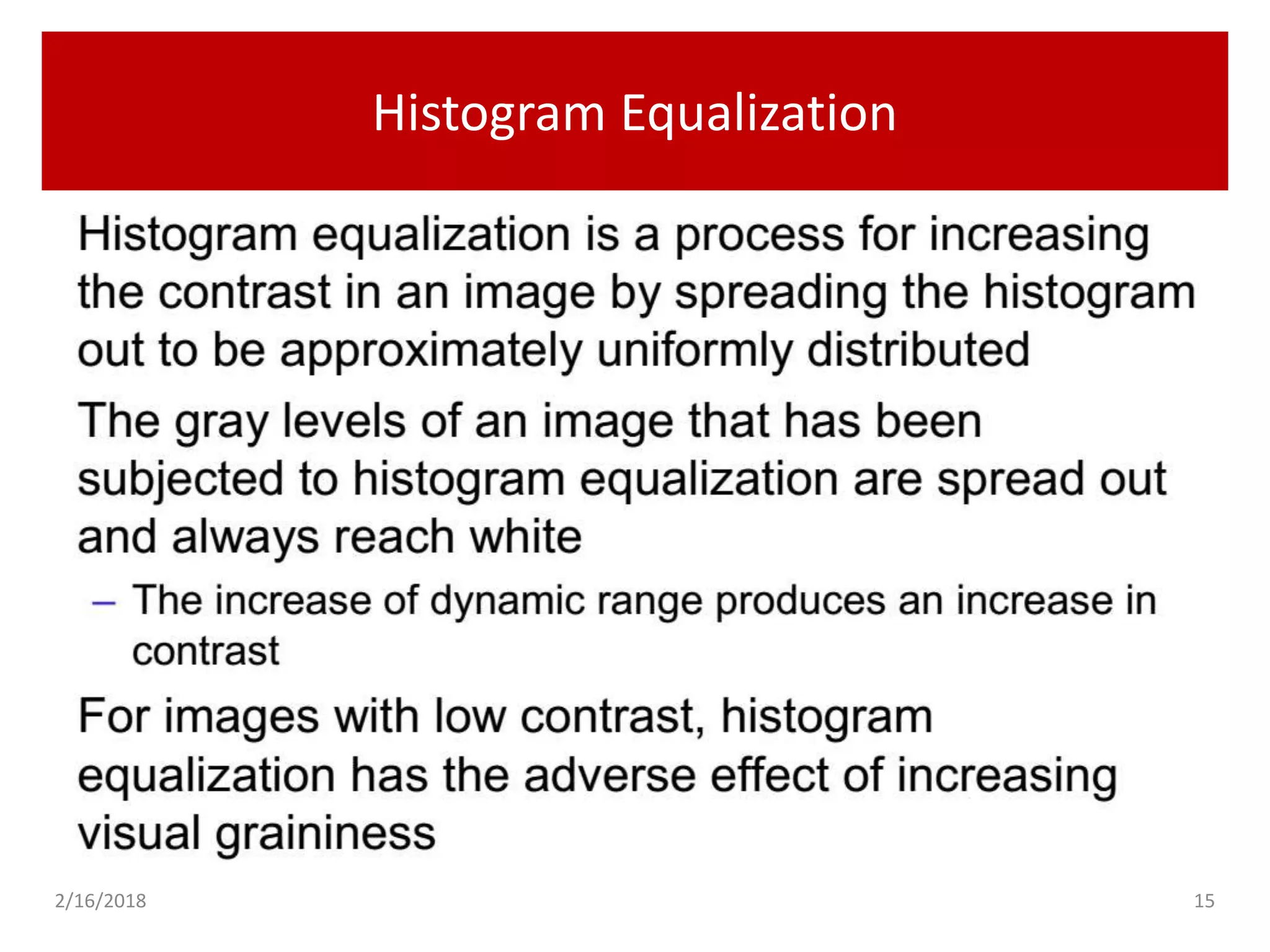 Histogram Processing | PPTX
