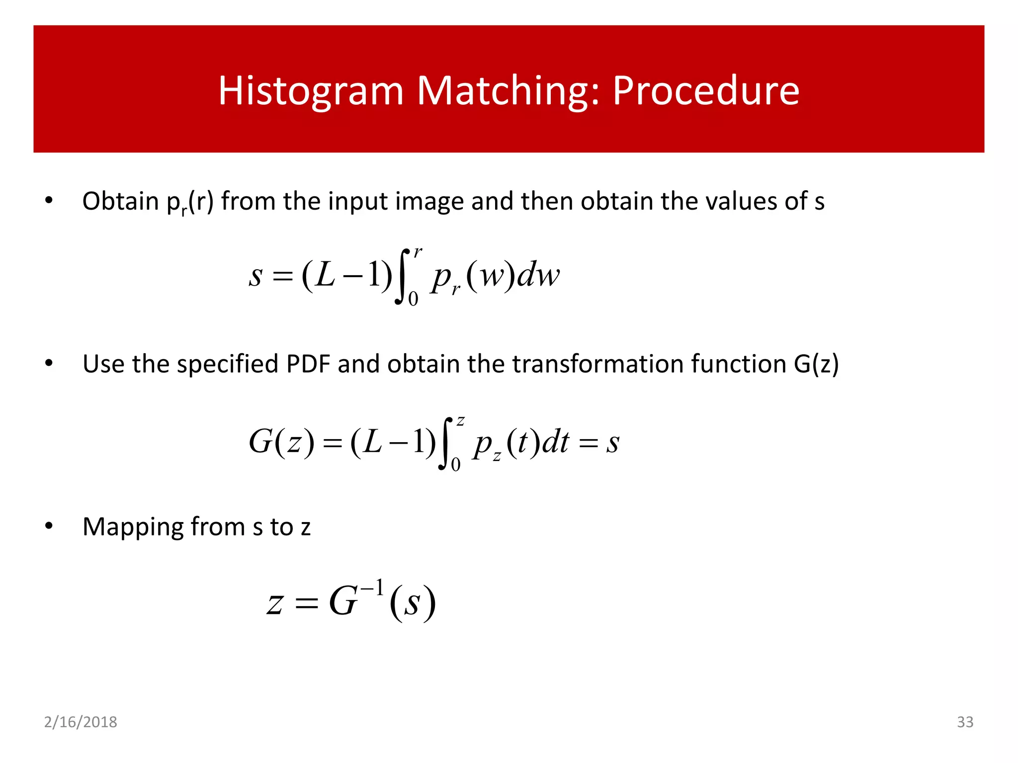 Histogram Processing | PPTX
