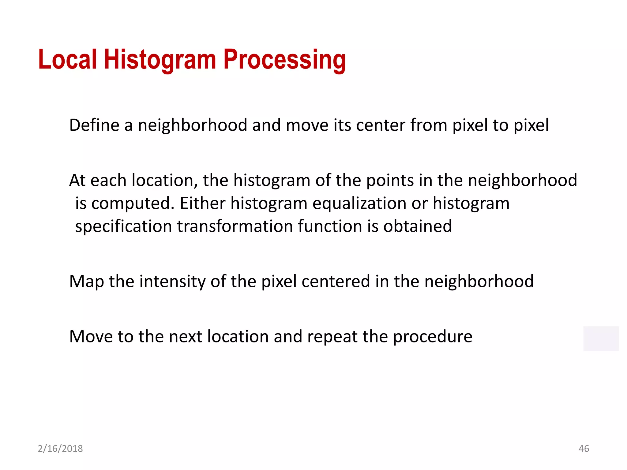 Histogram Processing | PPTX