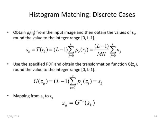 Histogram Processing | PPTX