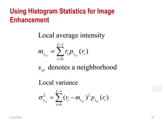 Histogram Processing | PPTX