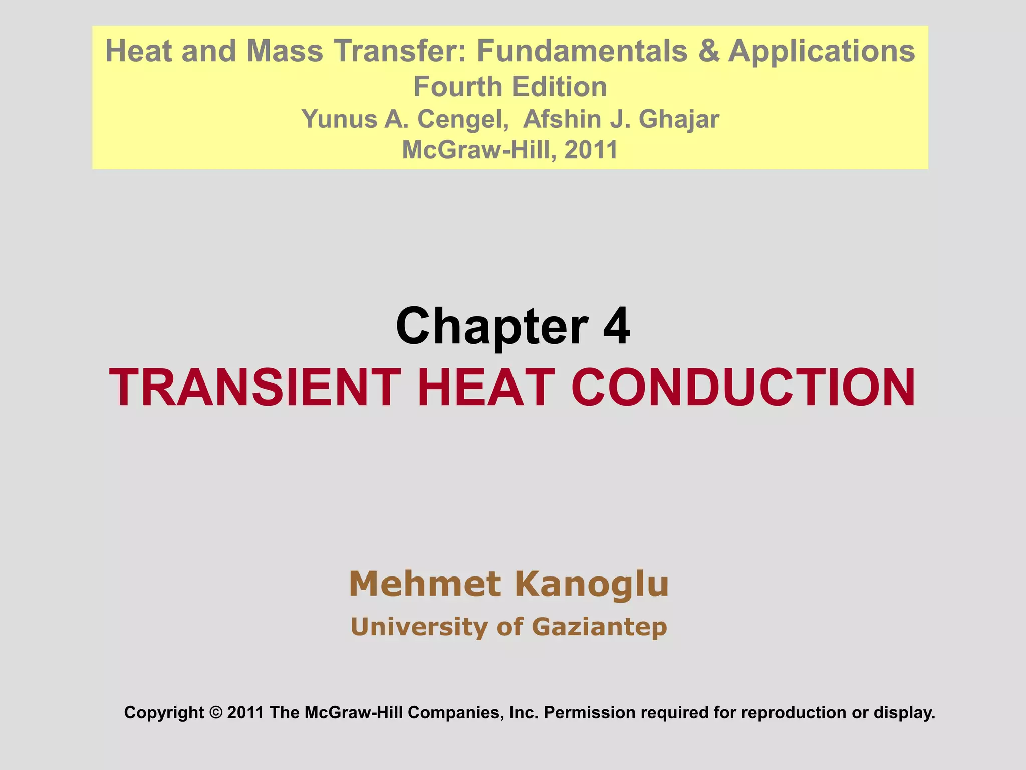 W4lecturetransient Heat Conductionppt