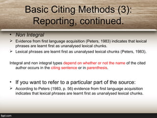 Overview of Citing Sources | PPT