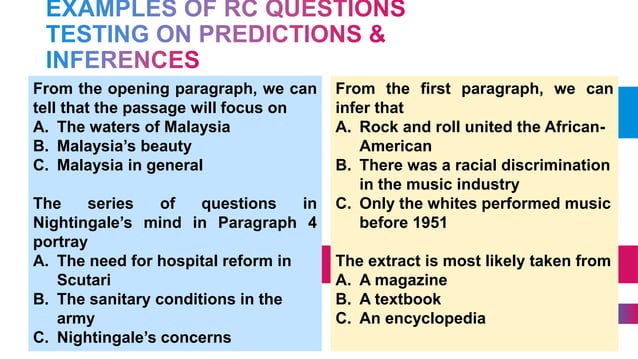 Predicting outcomes, making inferences & drawing conclusions | PPTX