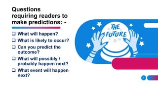 Predicting outcomes, making inferences & drawing conclusions | PPTX