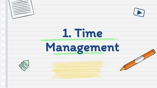 Week 4 Lesson on Study Skills and Time Management | PPTX
