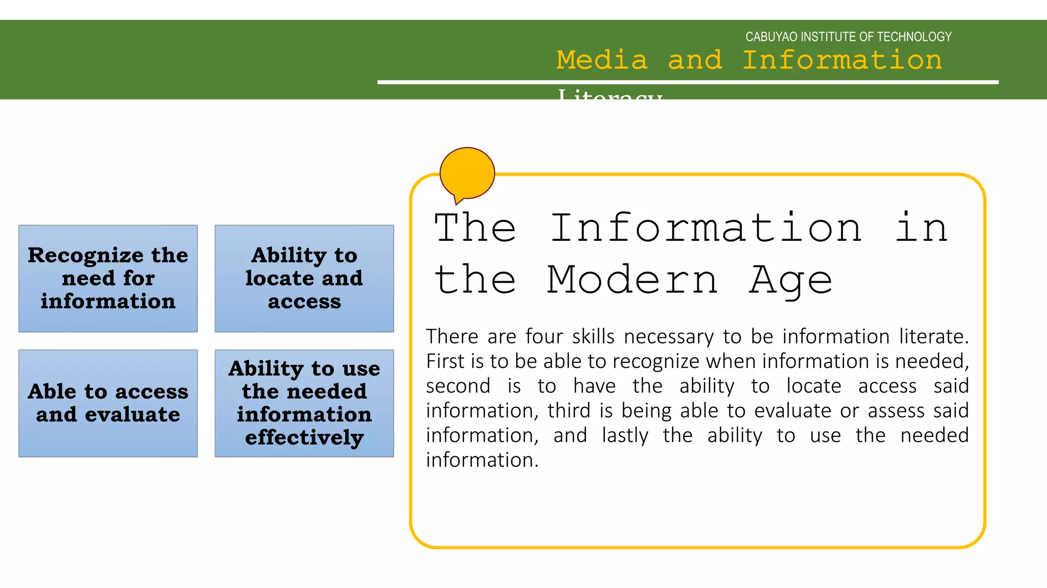 Information Literacy | PPTX