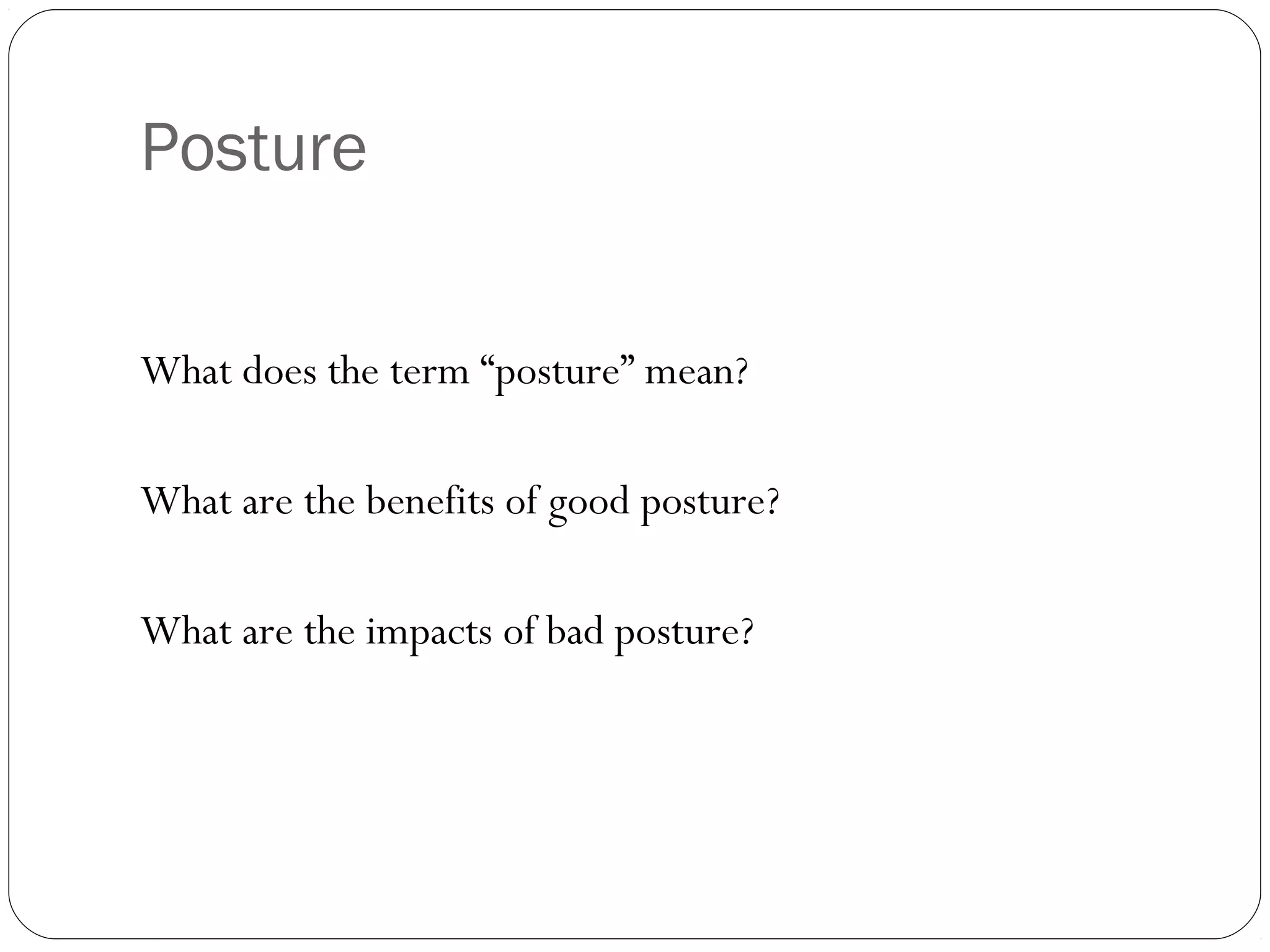 W5 posture and core stability | PPT