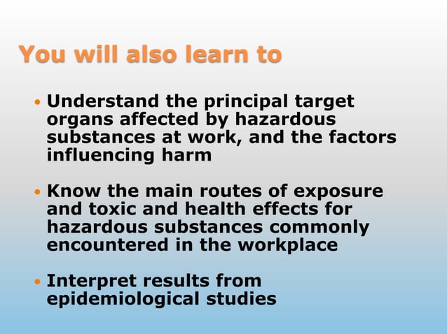 W507+Health+Effects+of+Hazardous+Substances | PPTX