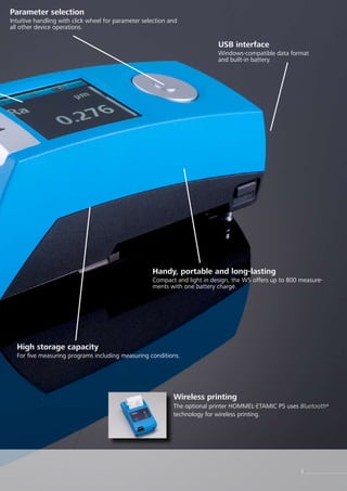 RUGOSIMETRO PORTATIL W5 en 10054997 | PDF