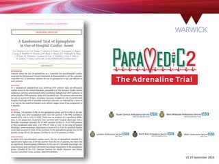 PARAMEDIC-2: A Randomized Trial of Epinephrine in Out-of-Hospital Cardiac Arrest - Gavin Perkins ...