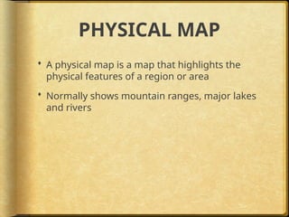 W5 types of maps for social studies grade level four | PPT