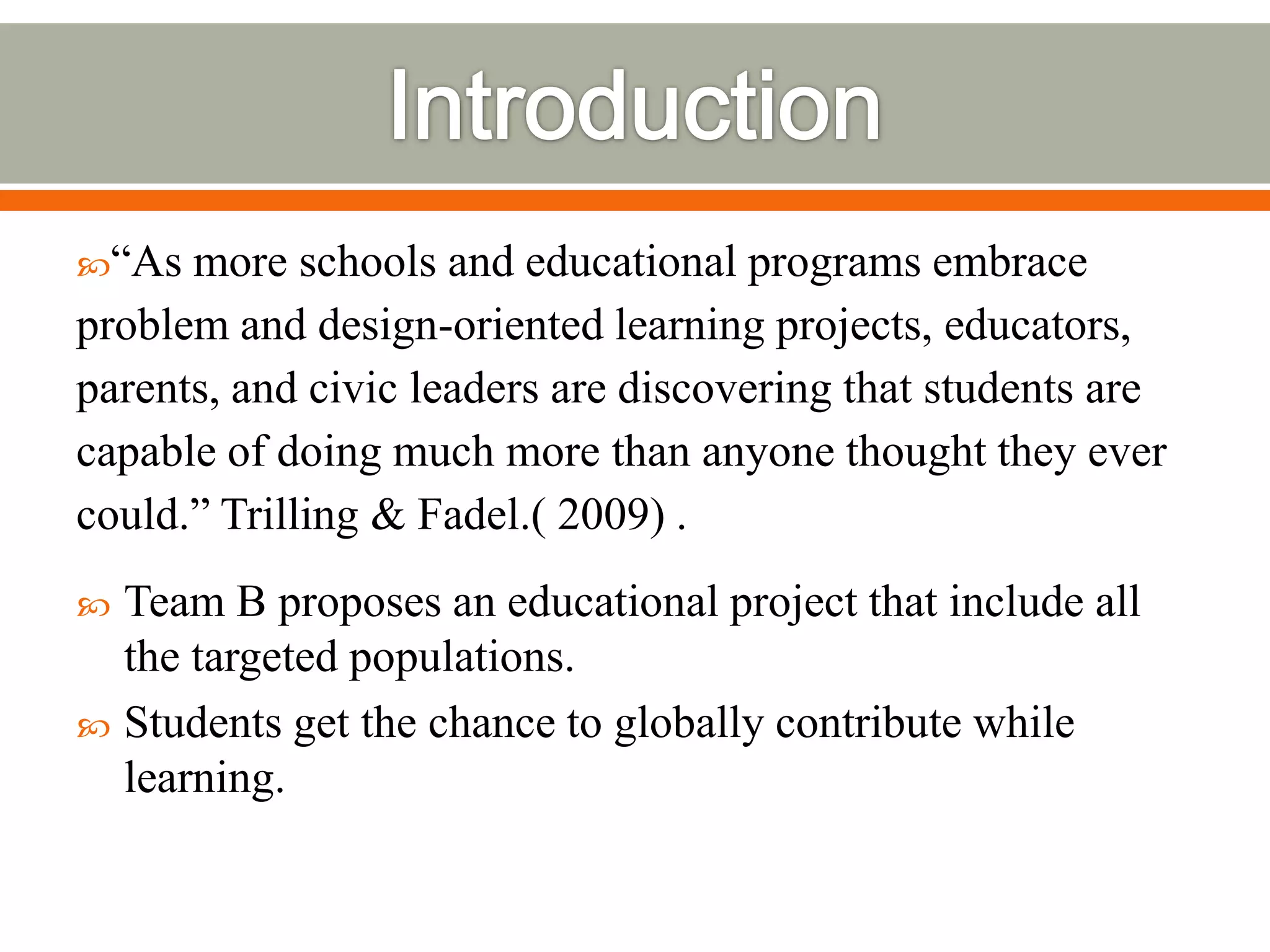 Proposal for a Global Learning Service Program/ National book drive | PPTX