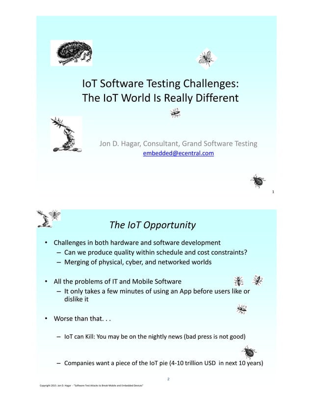 IoT Software Testing Challenges: The IoT World Is Really Different | PDF