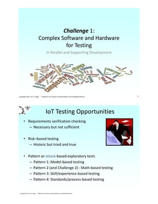 IoT Software Testing Challenges: The IoT World Is Really Different | PDF