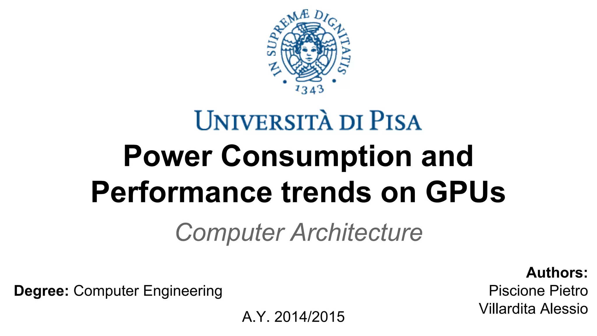 GPU power consumption and performance trends | PDF | Computer Software ...