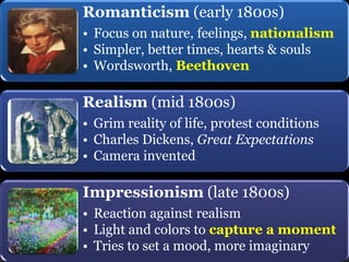 Revolutions in the Arts | PPTX