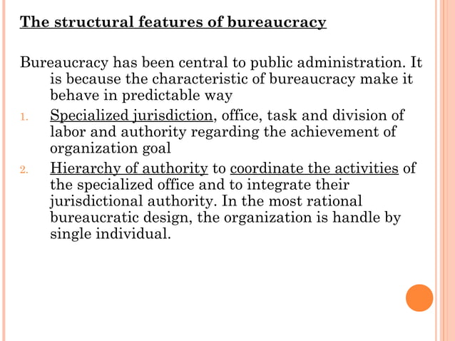 Understanding Bureaucracy in Public Administration | PPT | Political ...