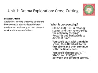 W6 once in a house on fire cross cutting.1 | PPTX