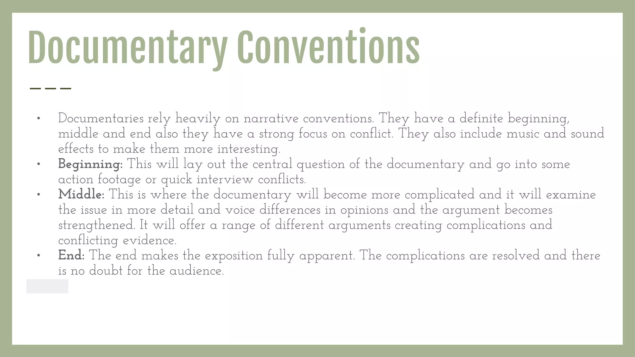 The theory of documentary | PPTX | Documentary | Genres