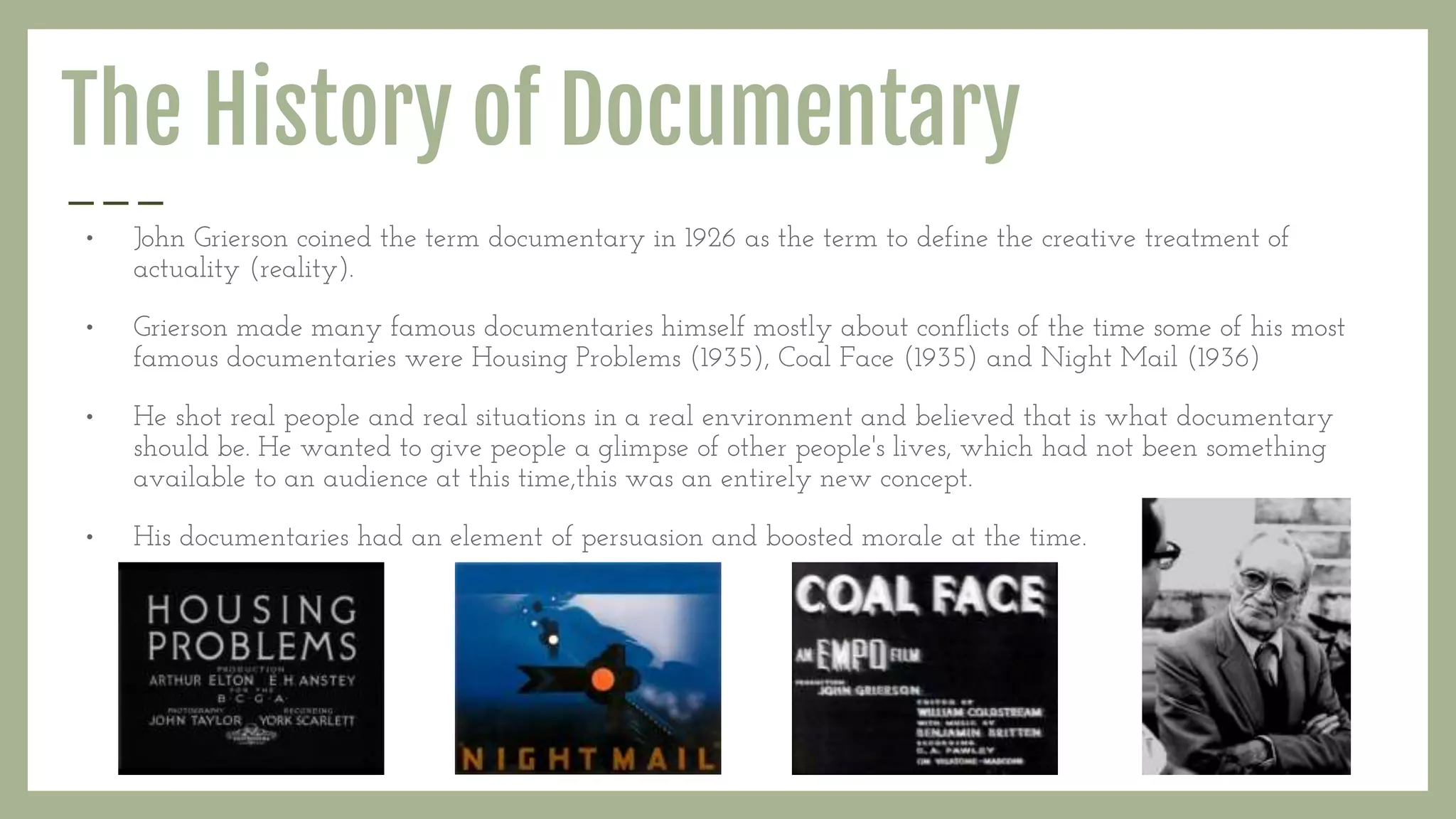 The theory of documentary | PPTX | Documentary | Genres