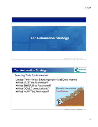 Test Automation Strategies and Frameworks: What Should Your Team Do? | PDF