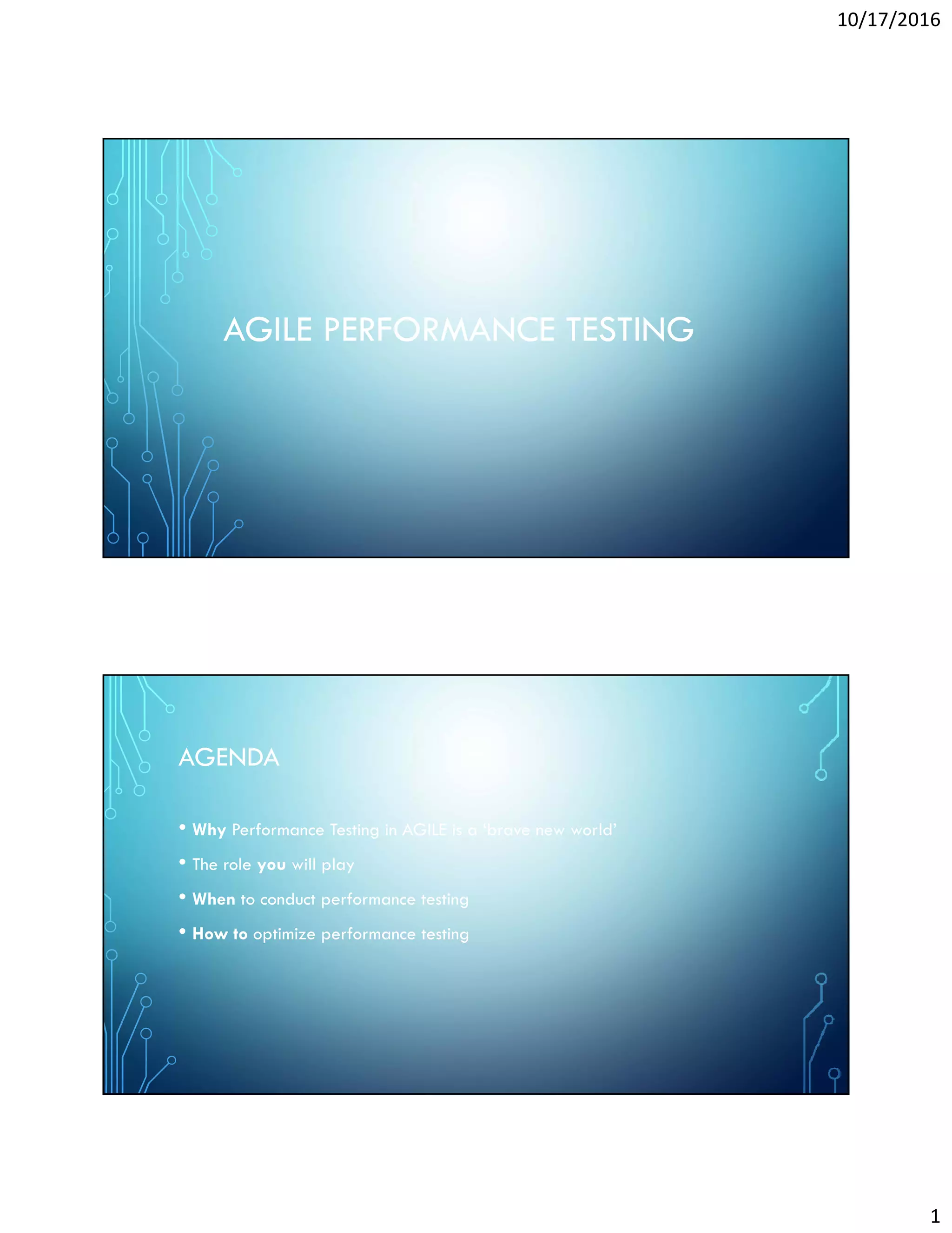 Performance Testing In Agile And Devops Environments Pdf