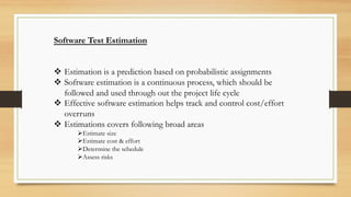 Effective Test Estimation | PDF