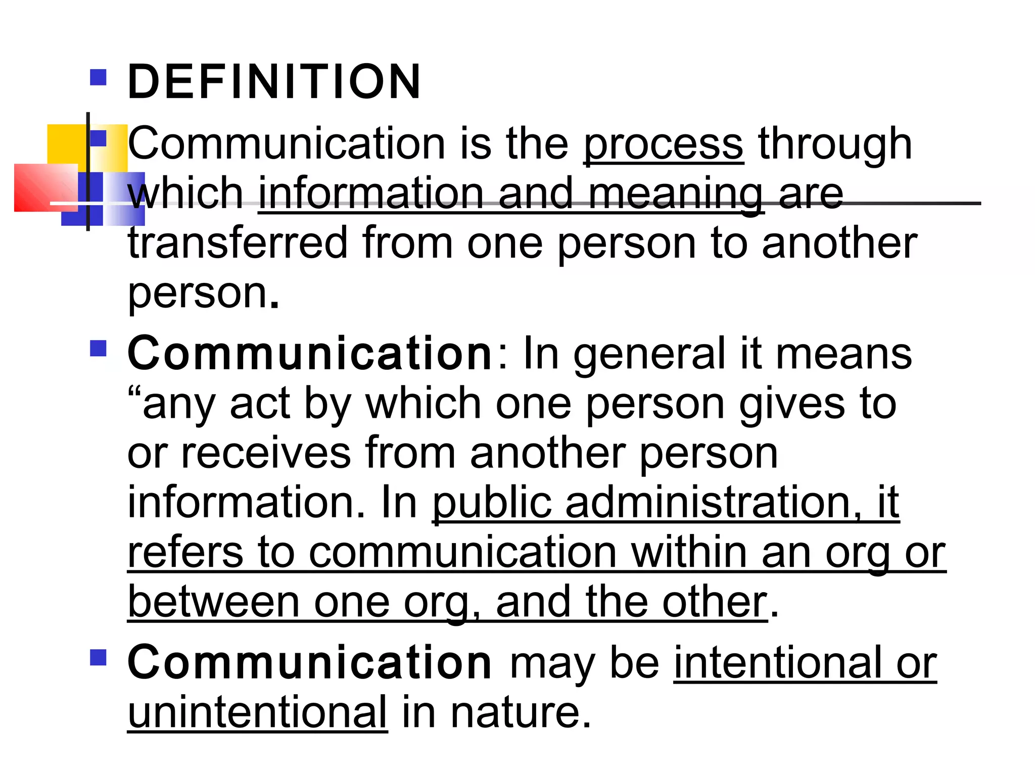Communication in Public Organization | PPT