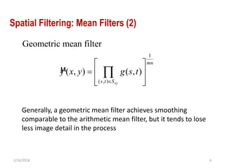 Image Restoration And Reconstruction | PPTX