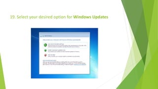 Windows 7 Installation | PPTX