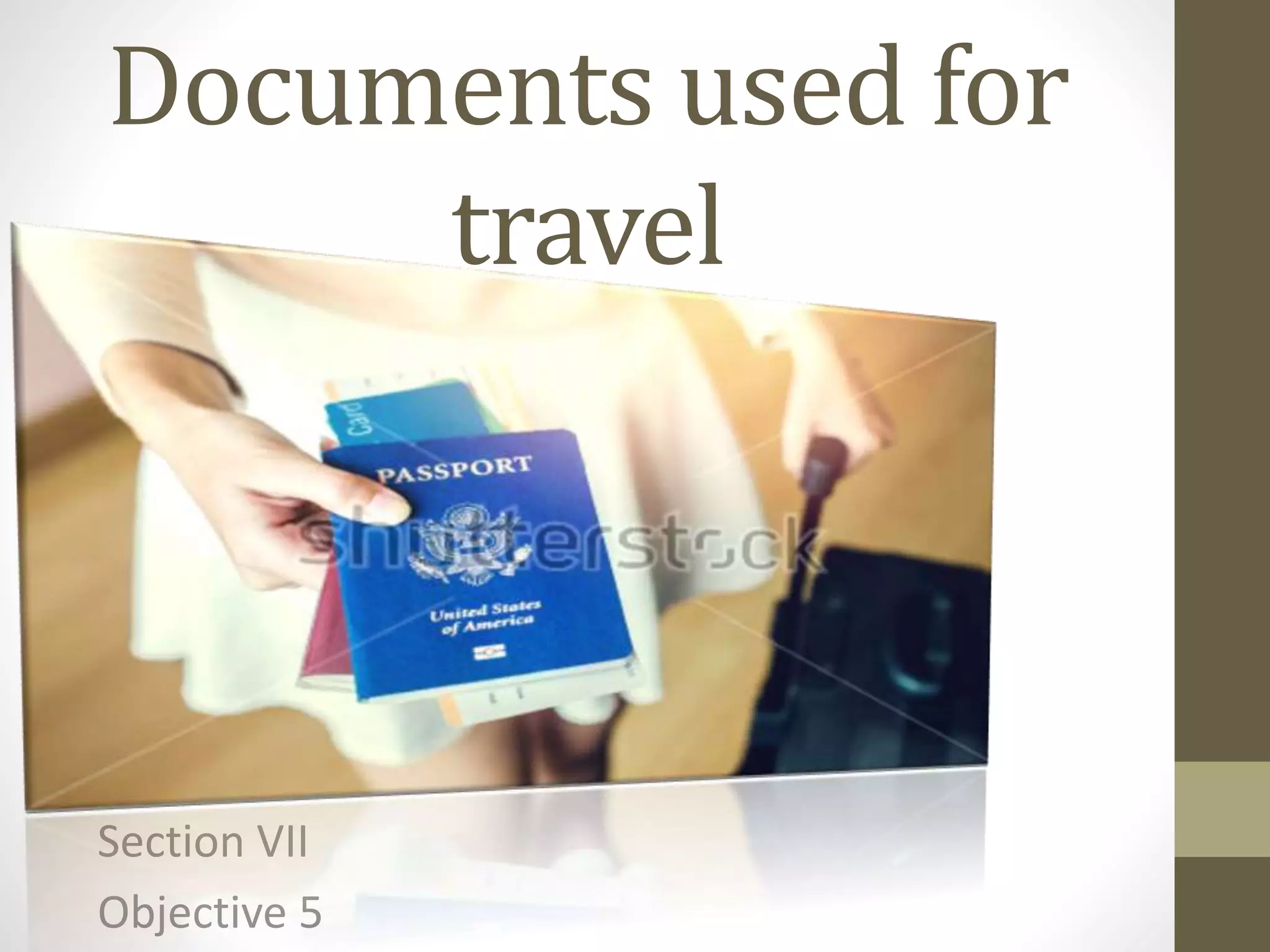 Documents required for travel | PPTX
