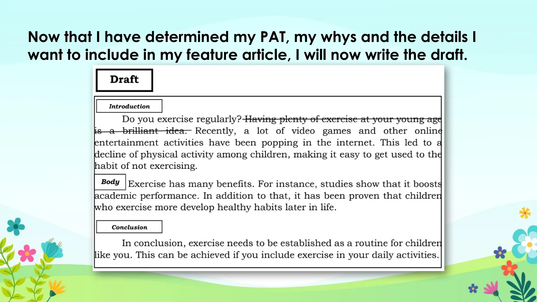 WRITING A FEATURE ARTICLE IN ENGLISH 5.pptx