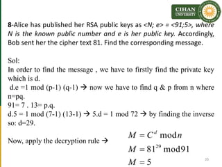 RSA-W7(rsa) d1-d2 | PPT