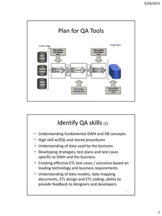 Data Warehouse Testing: It’s All about the Planning | PDF