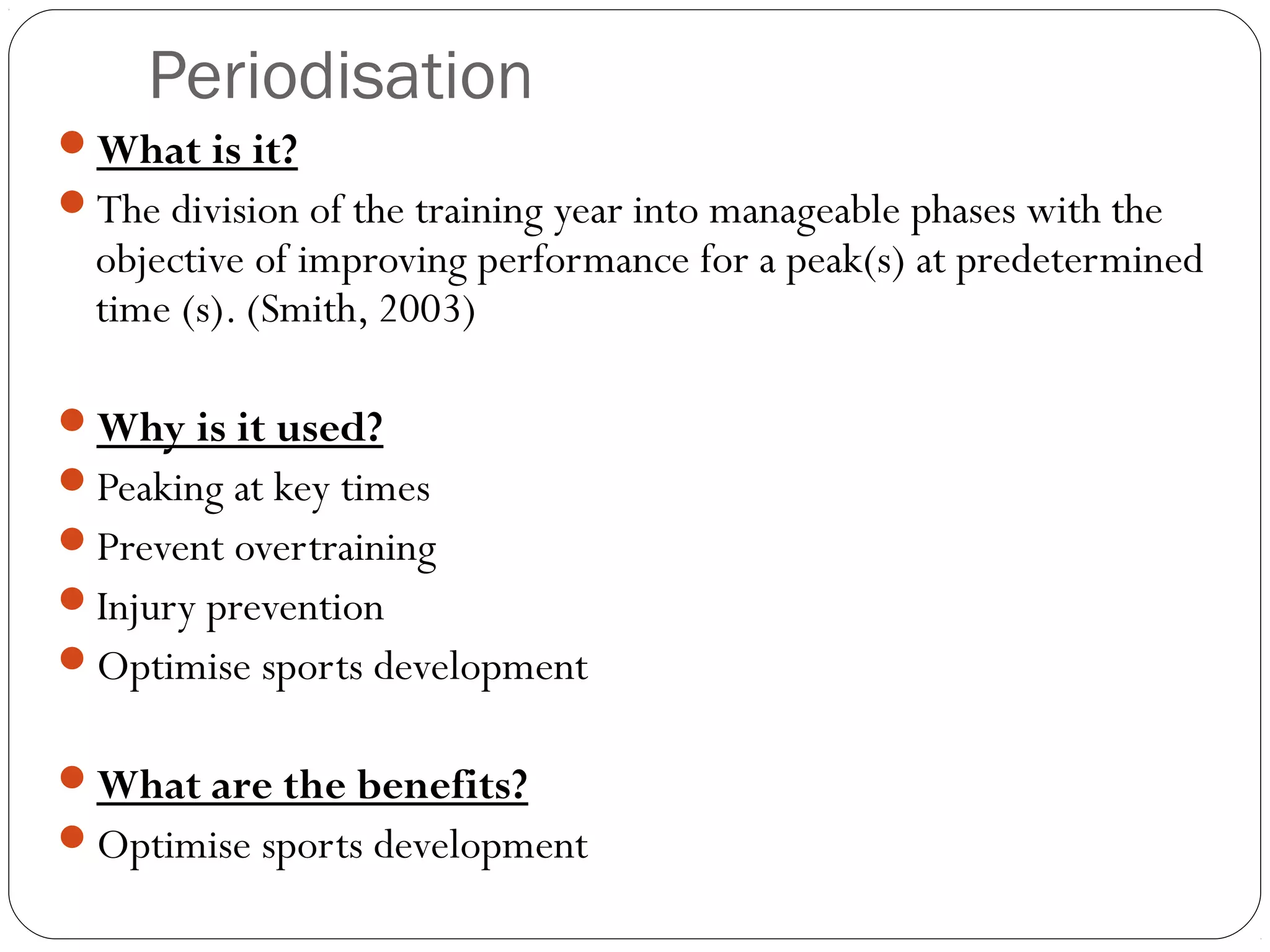 Periodisation | PPT