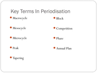 Periodisation | PPT | Sports