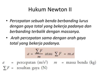 04. hukum newton tentang gerak | PPTX