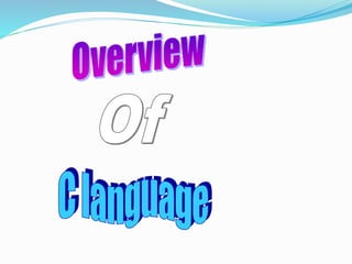 C language presentation | PPTX