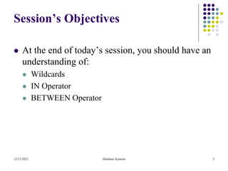 Wildcard In database | PDF
