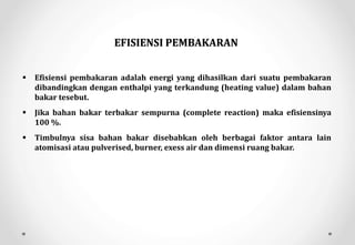 Teori Pembakaran bahan kimia organik .ppt