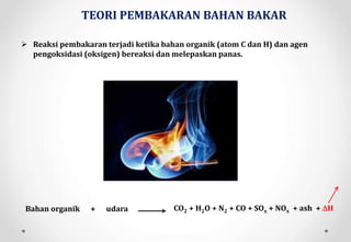 Teori Pembakaran bahan kimia organik .ppt
