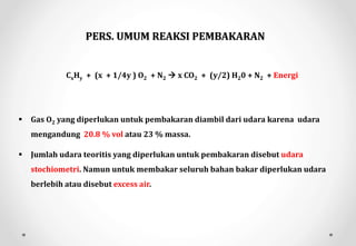 Teori Pembakaran bahan kimia organik .ppt