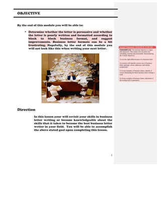 Kyle Snavely notes on W9 activity 9 2 business letter module | PDF
