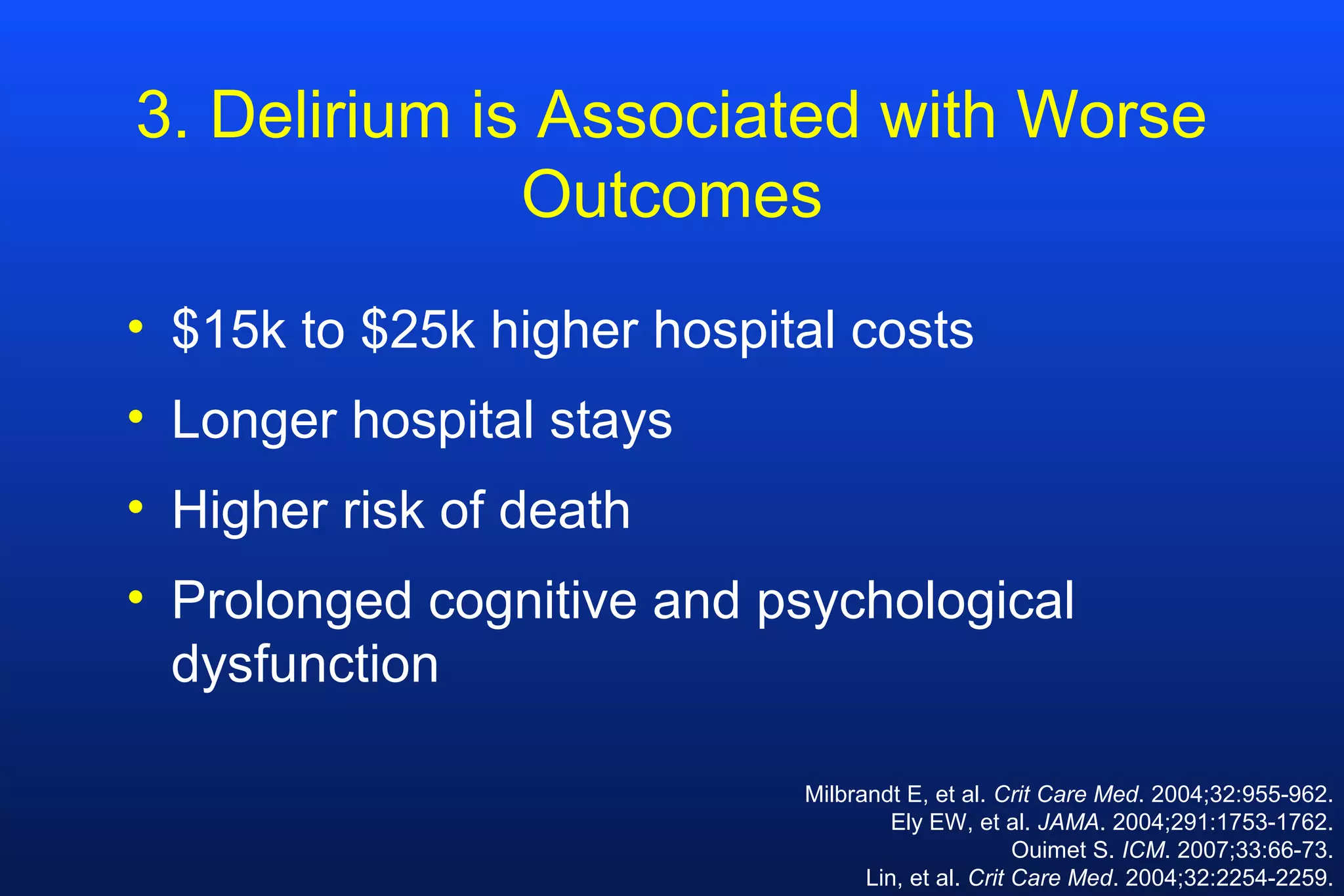 ICU delirium - critical factors and liberation bundles - Pratik ...