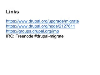 Drupal 8 migrate! | PPTX | Web Development | Internet